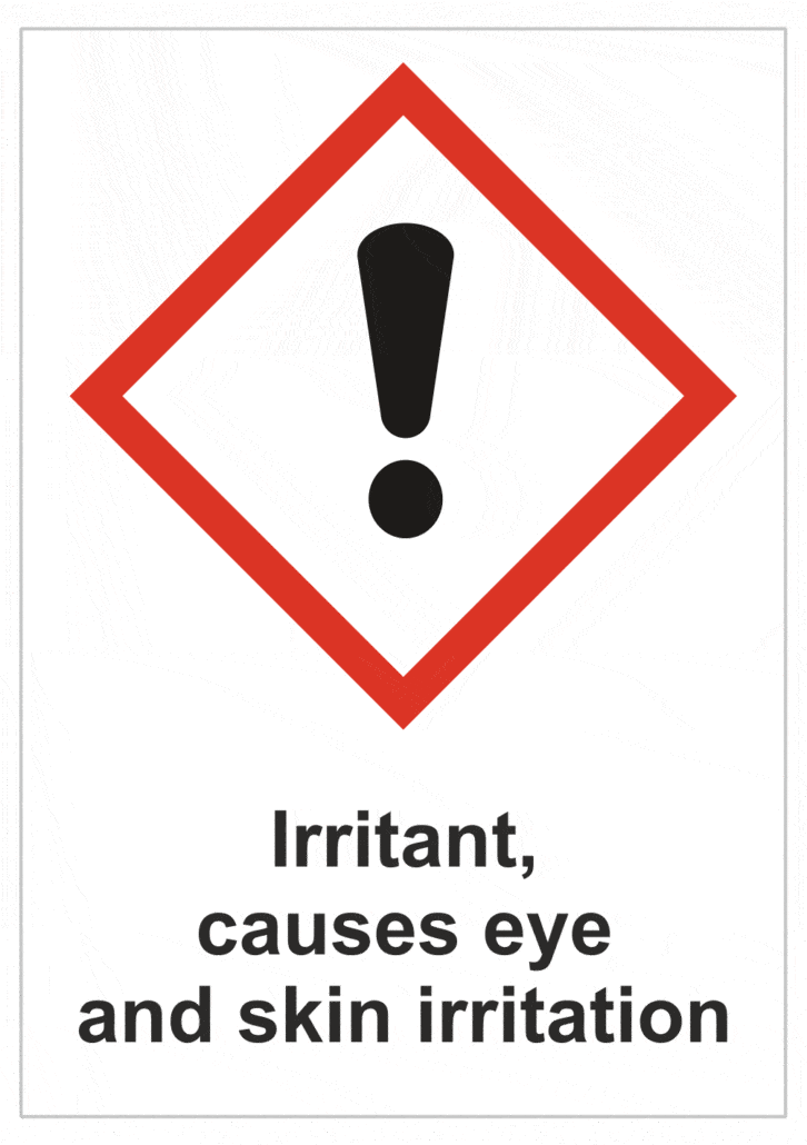 Irritant, causes eye and skin irritation | KRIŽAN - safetyshop
