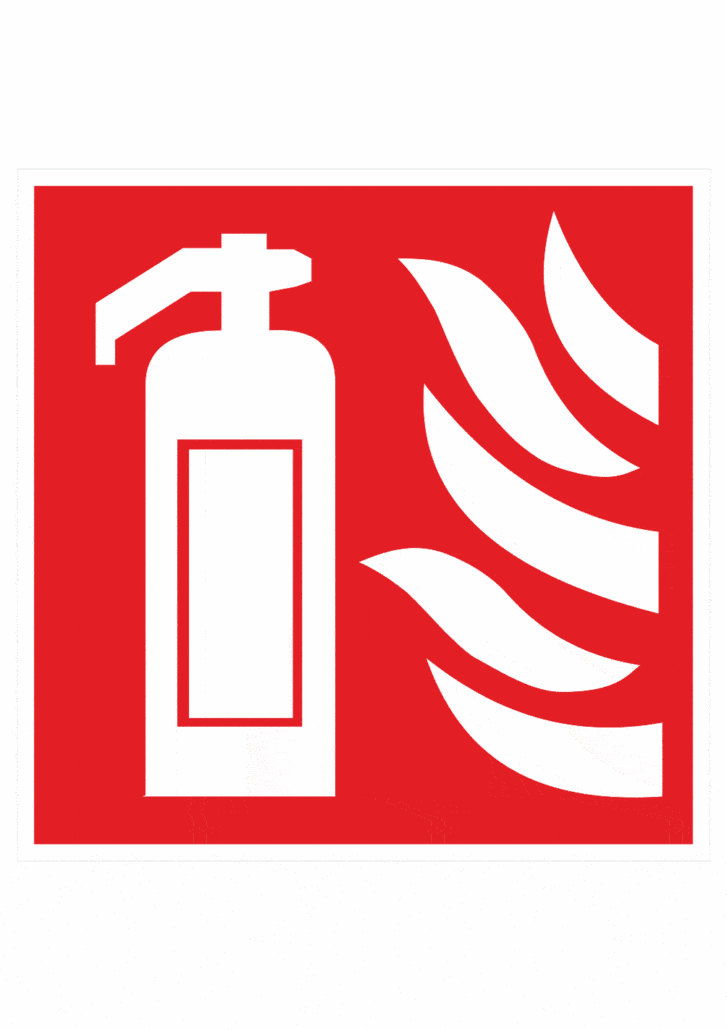 Hasiaci prístroj – symbol ISO 7010 | KRIŽAN - safetyshop
