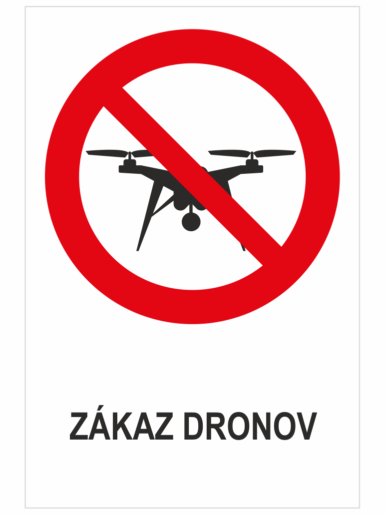 Zakaz dronov | KRIŽAN - safetyshop